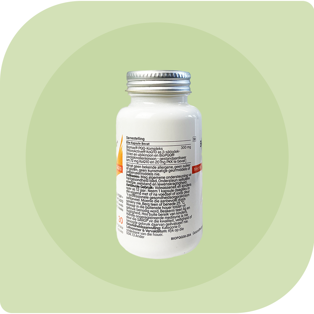 Biomax PQQ with CoQ10 Capsules 30's | Salvacare